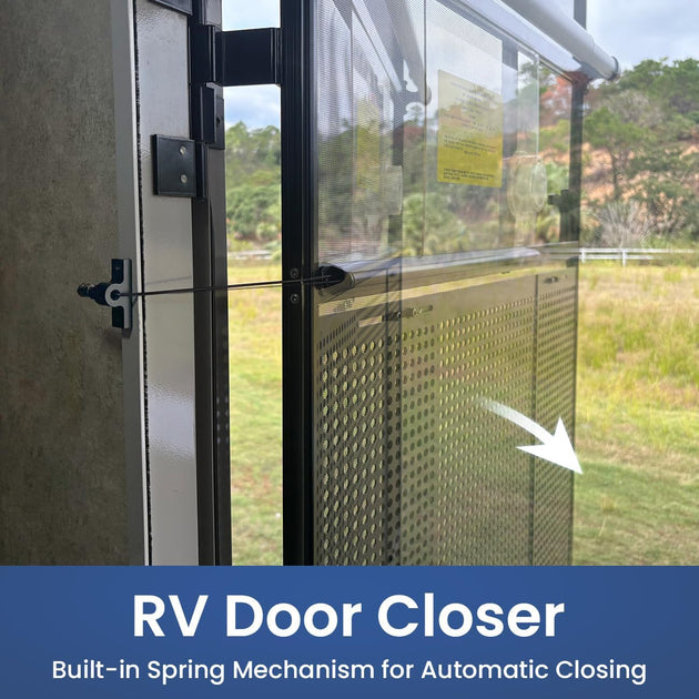 RV Screen Door Auto Close Assist – Adjustable Tension Aluminum Door Cl ...